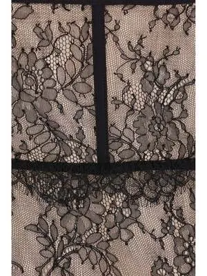 Alessandra Rich Halterneck Laced Dress
