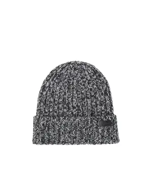 Brioni Ribbed Knit Hat - Black White