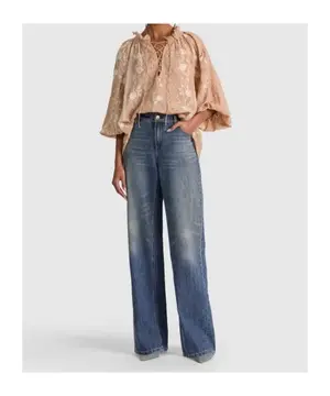 ALICEOLIVIA Norah Embroidered Blouse