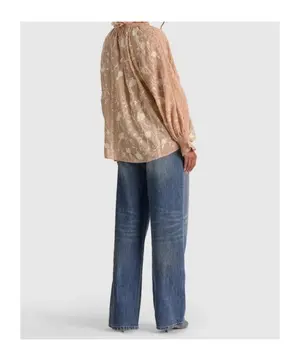ALICEOLIVIA Norah Embroidered Blouse