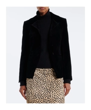 RÓHE Single-breasted Cotton Velvet Blazer