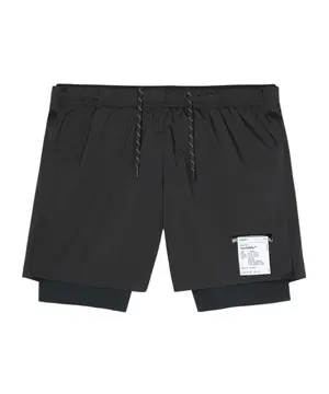 Satisfy Drawstring Waist Shorts - Black