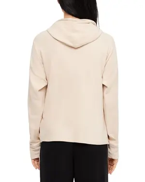 Karen Kane Rhinestone Drawstring Crossover Sweatshirt