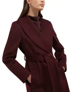 HOBBS LONDON Sara Wool Belted Coat