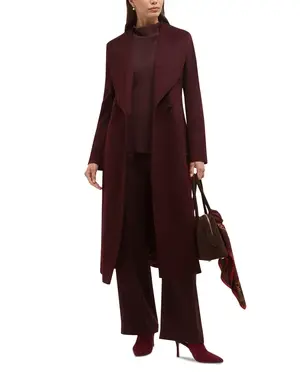 HOBBS LONDON Petite Sara Wool Belted Coat