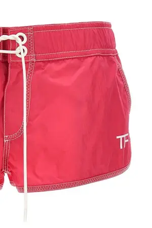 TOM FORD Logo Printed Drawstring Shorts