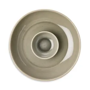 HUDSON PARK COLLECTION Chip & Dip Serving Dish Exclusive - Ash Grey