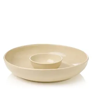 HUDSON PARK COLLECTION Chip & Dip Serving Dish Exclusive - Oat