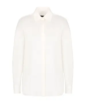 Giorgio Armani Charmeuse Shirt - White