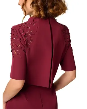 Aidan Mattox Layered Look Stretch Sheath Dress