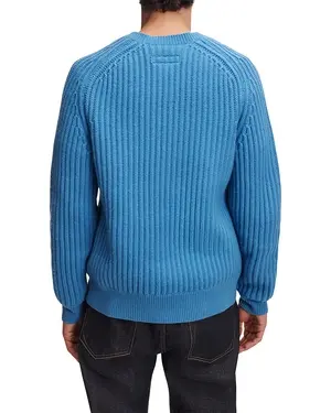 Rag & Bone Theo Wool & Cashmere Knit Stripe Sweater - Bright Blue