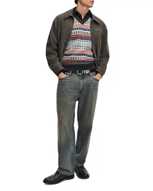 Rag & Bone Wool Classic Fit Fair Isle Vest
