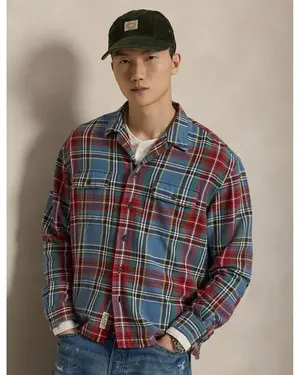 Polo Ralph Lauren Cotton Classic Fit Plaid Flannel Camp Shirt