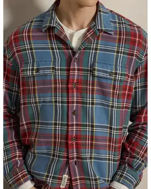 Polo Ralph Lauren Cotton Classic Fit Plaid Flannel Camp Shirt