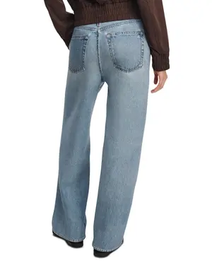 Rag & Bone Miramar Mallow Wide Leg Pull On Sweatpant Jeans
