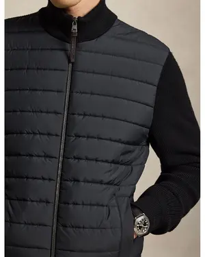 Polo Ralph Lauren Hybrid Wool Full Zip Mockneck Sweater