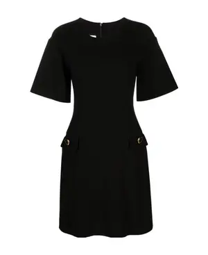 Moschino Fitted Short-sleeved Crewneck Dress