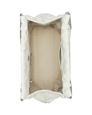 Tory Burch Fleming Crinkled Leather Quilted Hobo