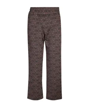 Moschino Logo-jacquard Straight-leg Trousers