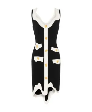 Moschino Trompe L'oeil-motif Midi Dress