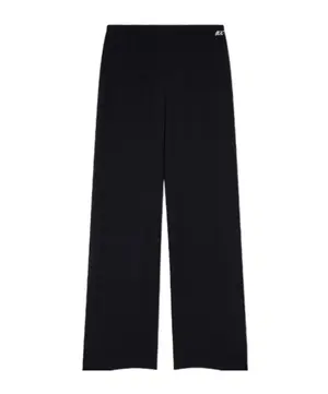 Armani Exchange Rib Detail Regular Fit Trousers - Black