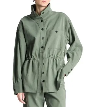 SAINT ART Hattie Button Front Shirt Jacket