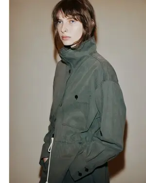 SAINT ART Hattie Button Front Shirt Jacket