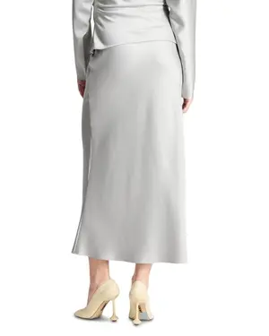 SAINT ART Talia Charmeuse Maxi Skirt - Paloma