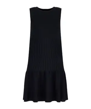 Armani Exchange Ribbed-knit Sleeveless Mini Dress
