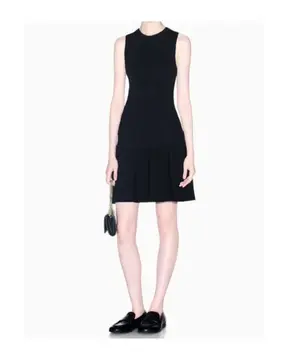 Armani Exchange Ribbed-knit Sleeveless Mini Dress