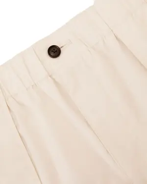 REISS Snap Cotton Blend Tapered Pants
