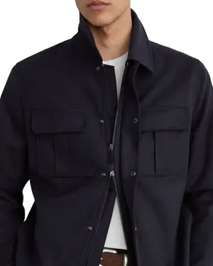 REISS Americas Twill Jacket - Navy