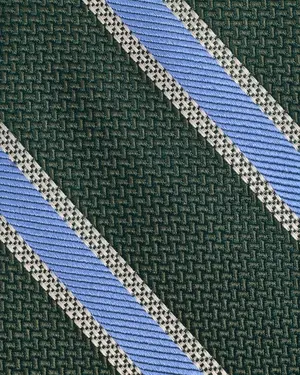 Bloomingdale'S Silk Classic Stripe Tie Exclusive - Green