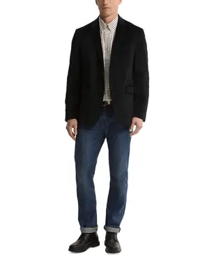 Barbour Brosnan Cotton Blend Tailored Fit Blazer - Navy