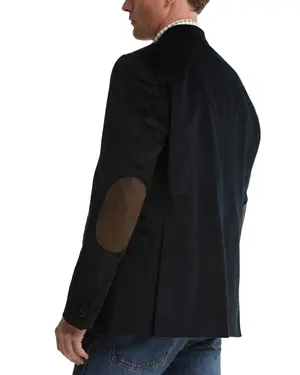 Barbour Brosnan Cotton Blend Tailored Fit Blazer - Navy