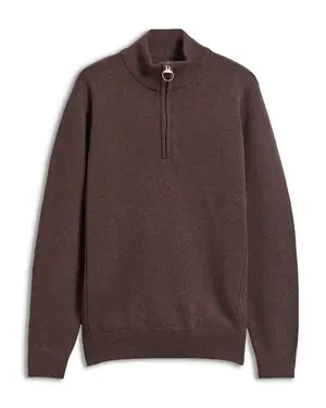 Barbour Holden Wool Half Zip Sweater