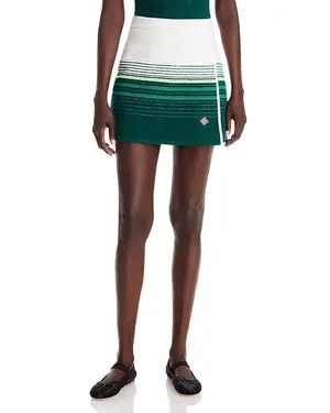 Casablanca Boucle Stripe Mini Skirt