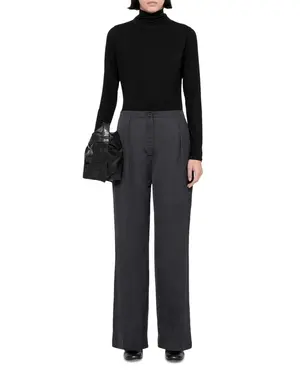 ALLSAINTS Leonie Satin Wide Leg Pants - Ink Blue