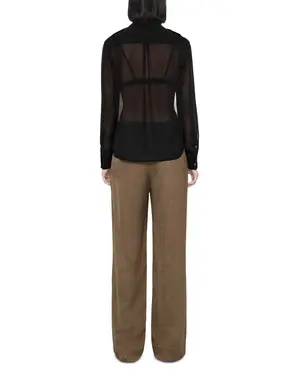 ALLSAINTS Leonie Satin Wide Leg Pants