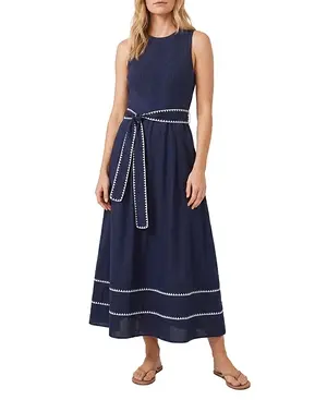 CARTOLINA Isadora Midi Dress - Midnight Blue