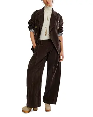 Free People Holding Onto This Cotton Blend Wide Leg Pants