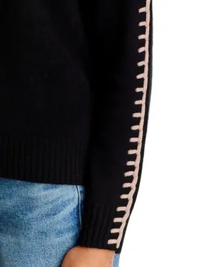 Bloomingdale'S Whipstitch Crewneck Cashmere Sweater Exclusive