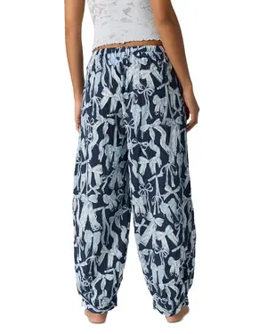 Free People On Repeat Drawstring Cuffed Pajama Pants