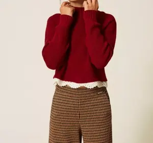 TWINSET Turtleneck Jumper With Crochet