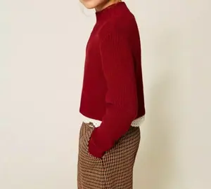 TWINSET Turtleneck Jumper With Crochet