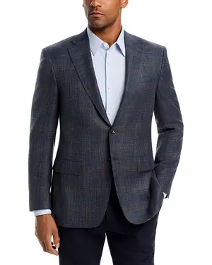 Canali Sienna Plaid Regular Fit Sport Coat