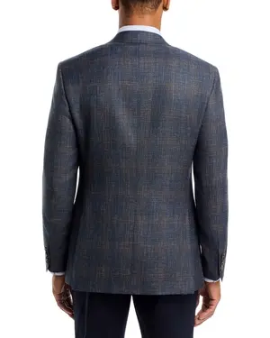 Canali Sienna Plaid Regular Fit Sport Coat