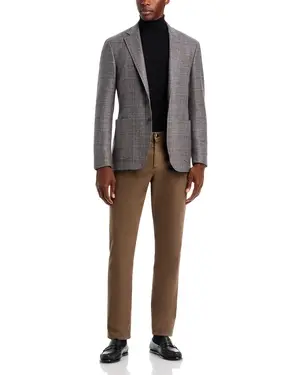 Canali Regular Fit Five Pocket Pants - Light Brown