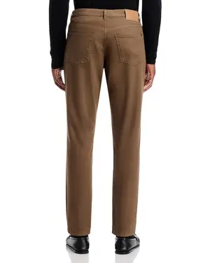 Canali Regular Fit Five Pocket Pants - Light Brown