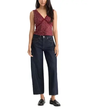 Good American Vintage High Rise Ankle Barrel Jeans In Indigo1302 - Indigo